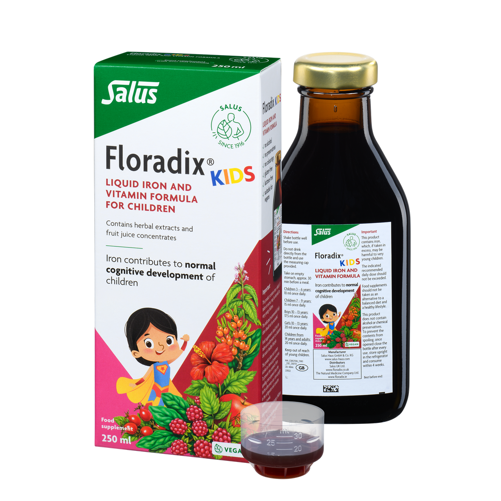Floradix® KIDS, Liquid iron and vitamin formula for children - Salus Haus